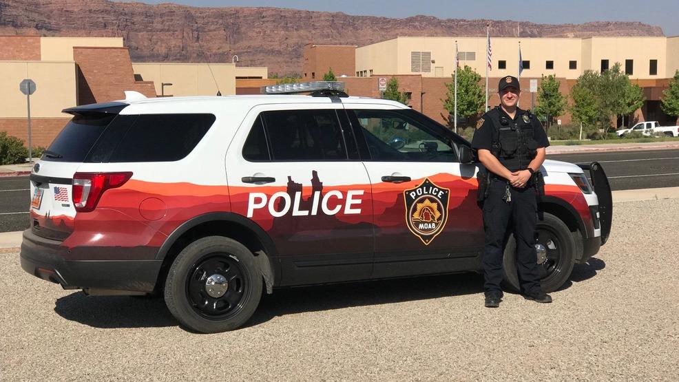 Moab police officer gets new helmet for elementary student who fell off ...