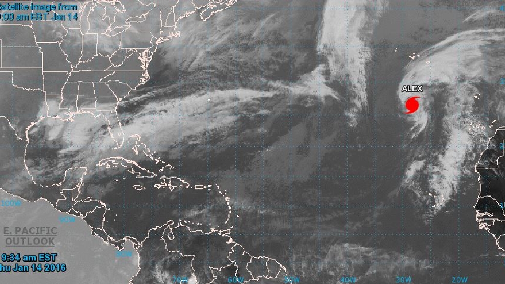 Hurricane Alex forms in the Atlantic, Azores threatened | WPEC
